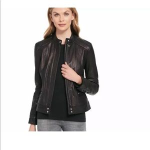Black Rivet | Jackets & Coats | Black Rivet Womens Leather Jacket ...